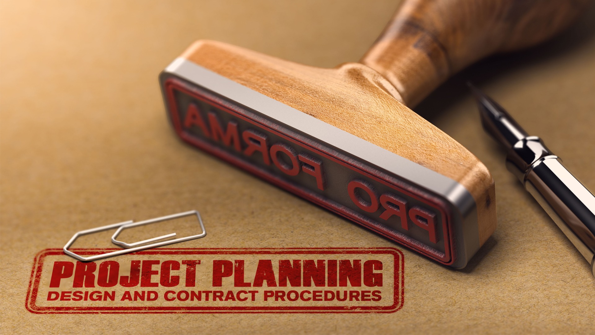 Project Planning, Design and Contract Procedures